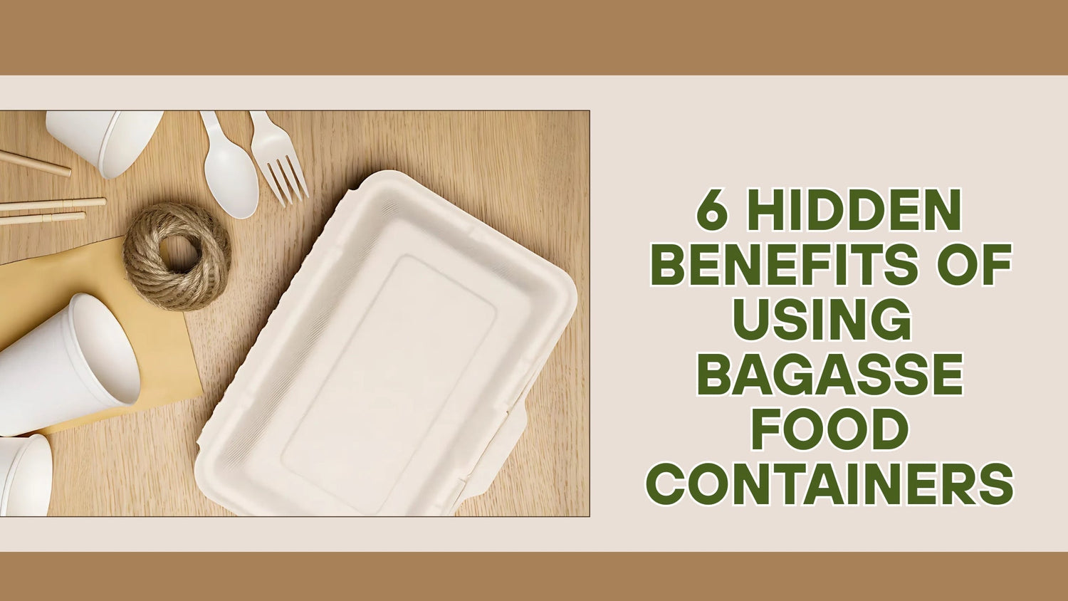 6 Hidden Benefits of Using Bagasse Food Containers – Food Packaging Direct