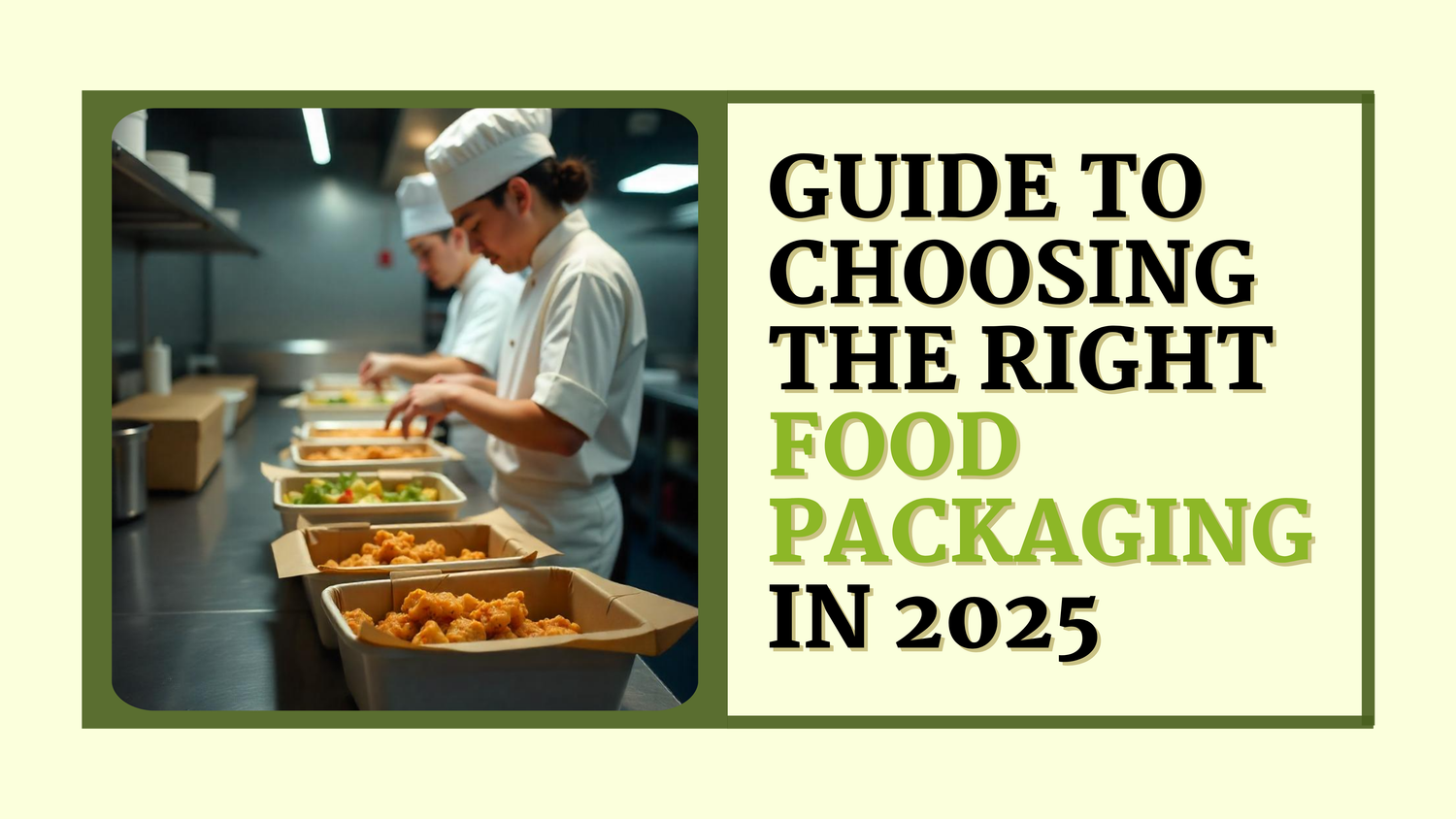 Guide to Choosing the Right Food Packaging in 2025 – Food Packaging Direct