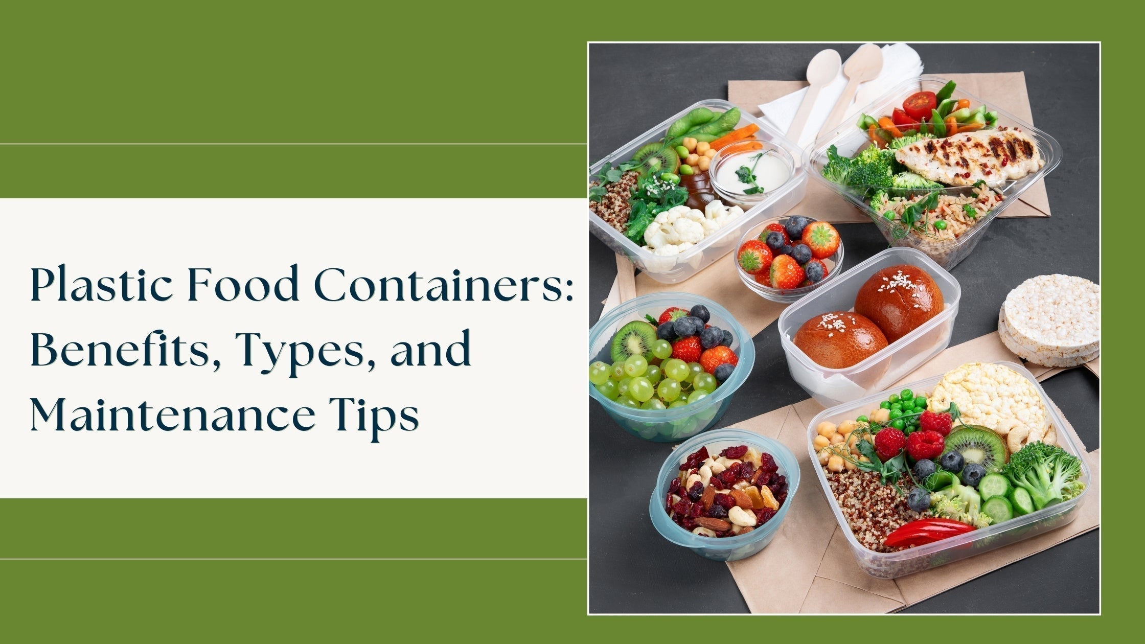 Plastic Food Containers: Benefits, Types, and Maintenance Tips – Food ...