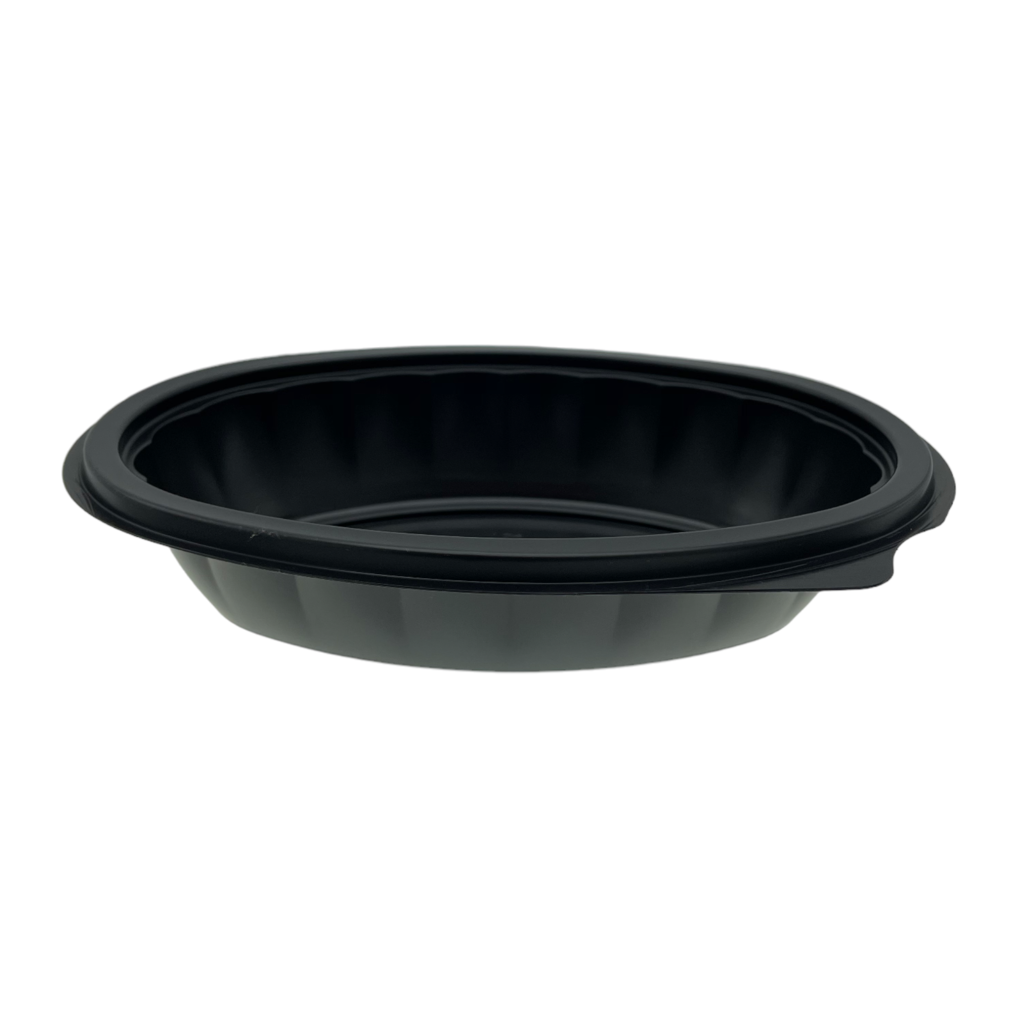 Buy Oval Black Containers - Food Packaging Direct