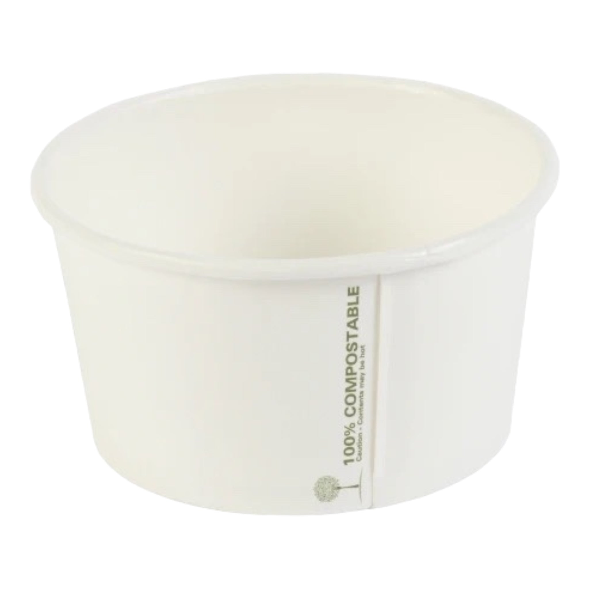 Ingeo White Compostable Soup Containers (3 Sizes) – Food Packaging Direct